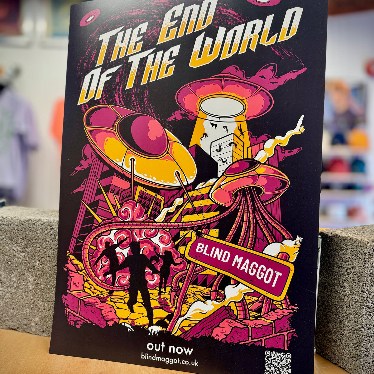 EOTW alien artwork poster | printed on 250gsm paper – Blind Maggot